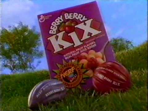 1995 General Mills Berry Berry Kix Commercial With Nerf Ball Promo ...