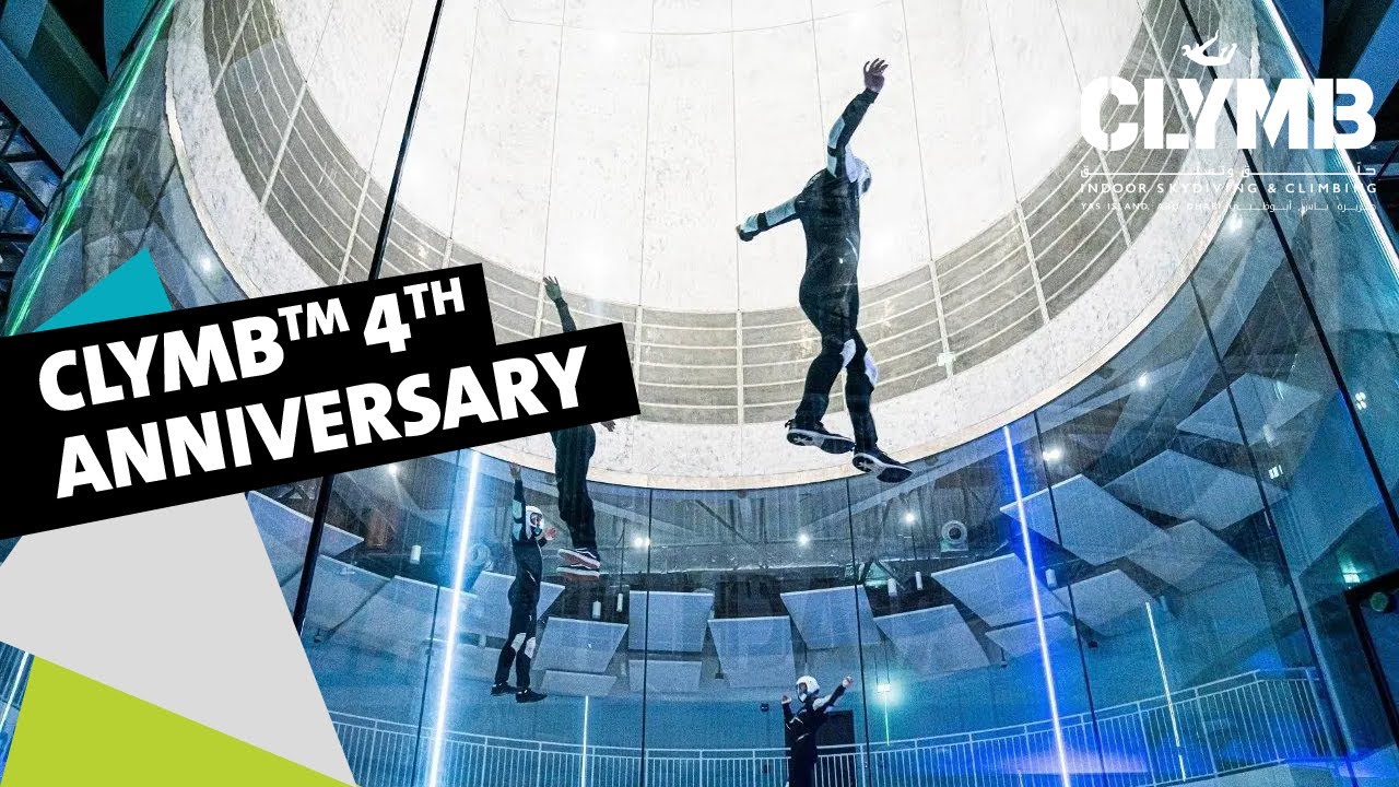 CLYMB Yas Island 4th Anniversary | 10 Way Flying Routine - YouTube