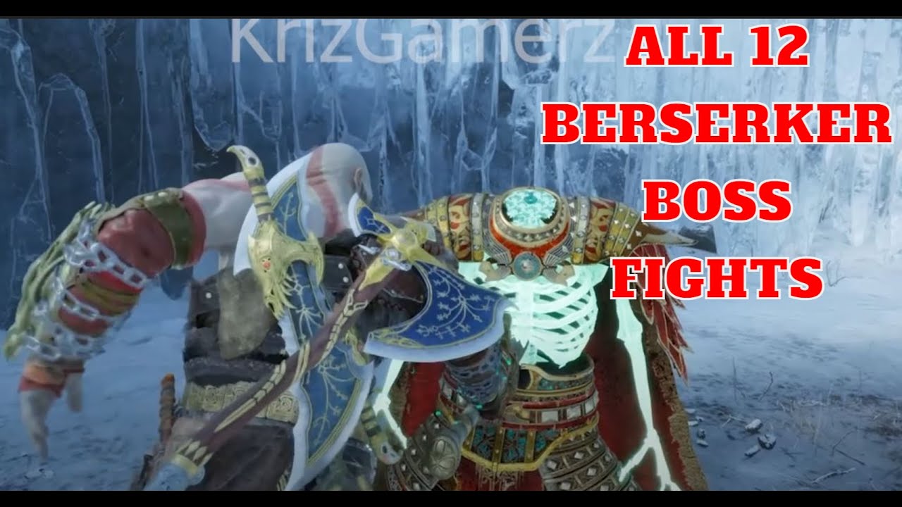 ||All 12 Berserker Boss Fights|| – ||God of War Ragnarok|| # ...