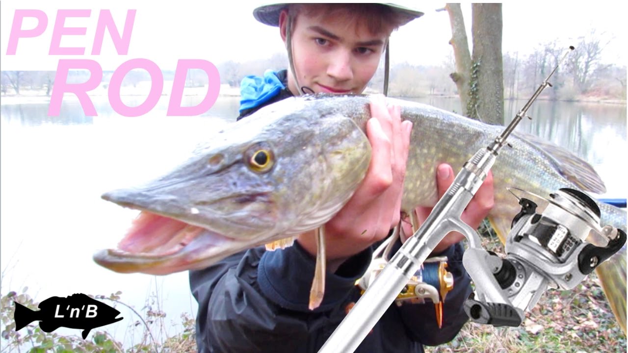 Mini PEN ROD PIKE CHALLENGE?!?! - penfishingrods.com - YouTube