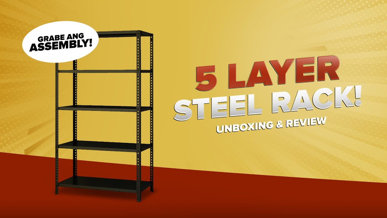 Installing 5 Layer Angle Bar Rack - YouTube