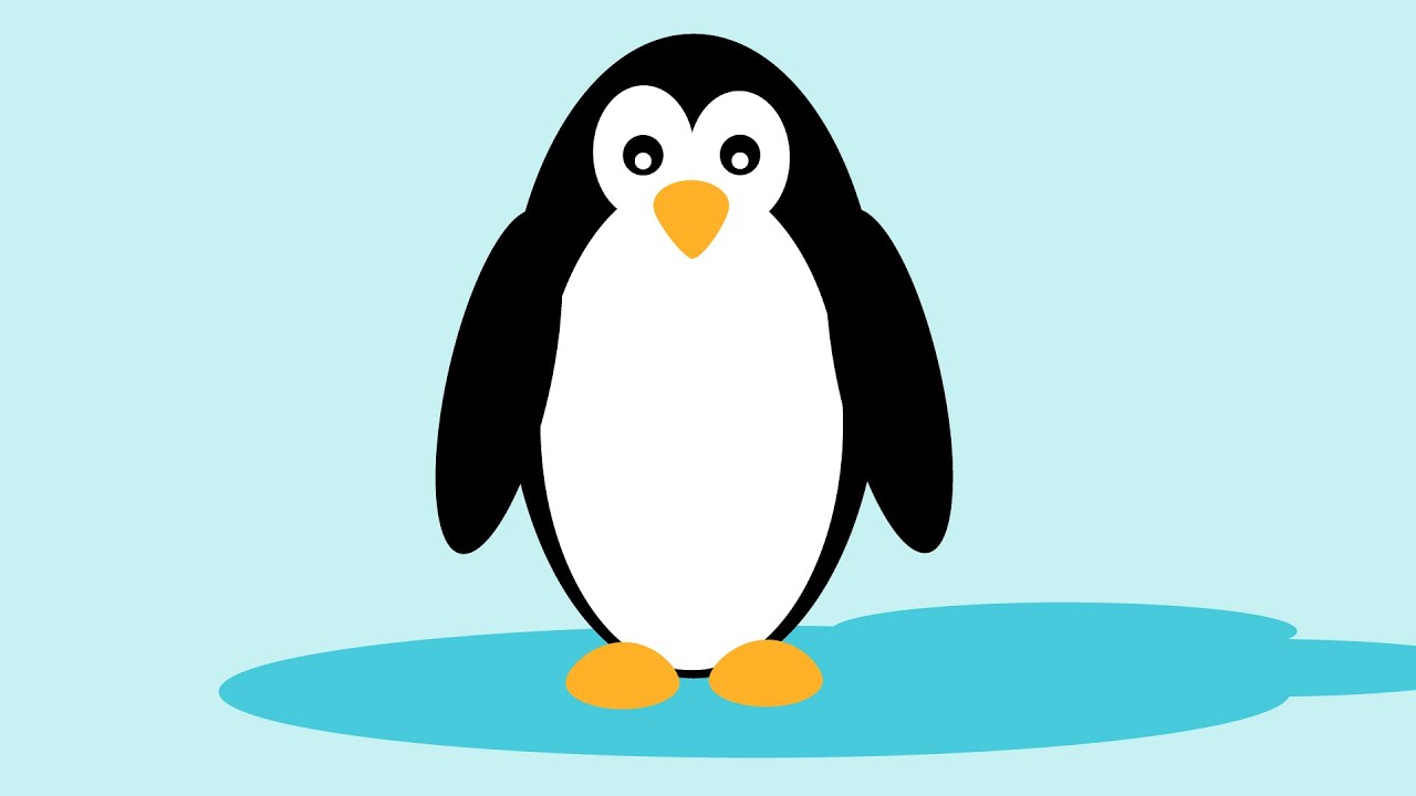 How to make a Penguin in Illustrator - YouTube