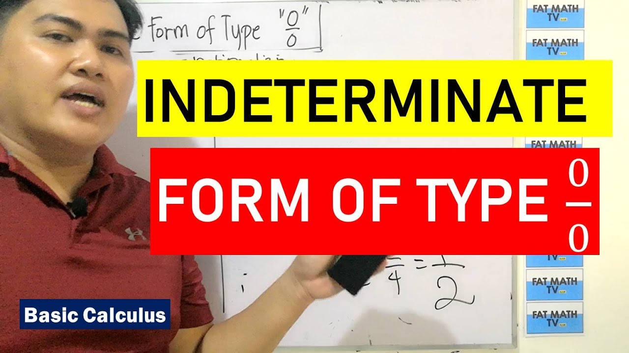Indeterminate Form of Type Zero Over Zero | Basic Calculus | Limits ...