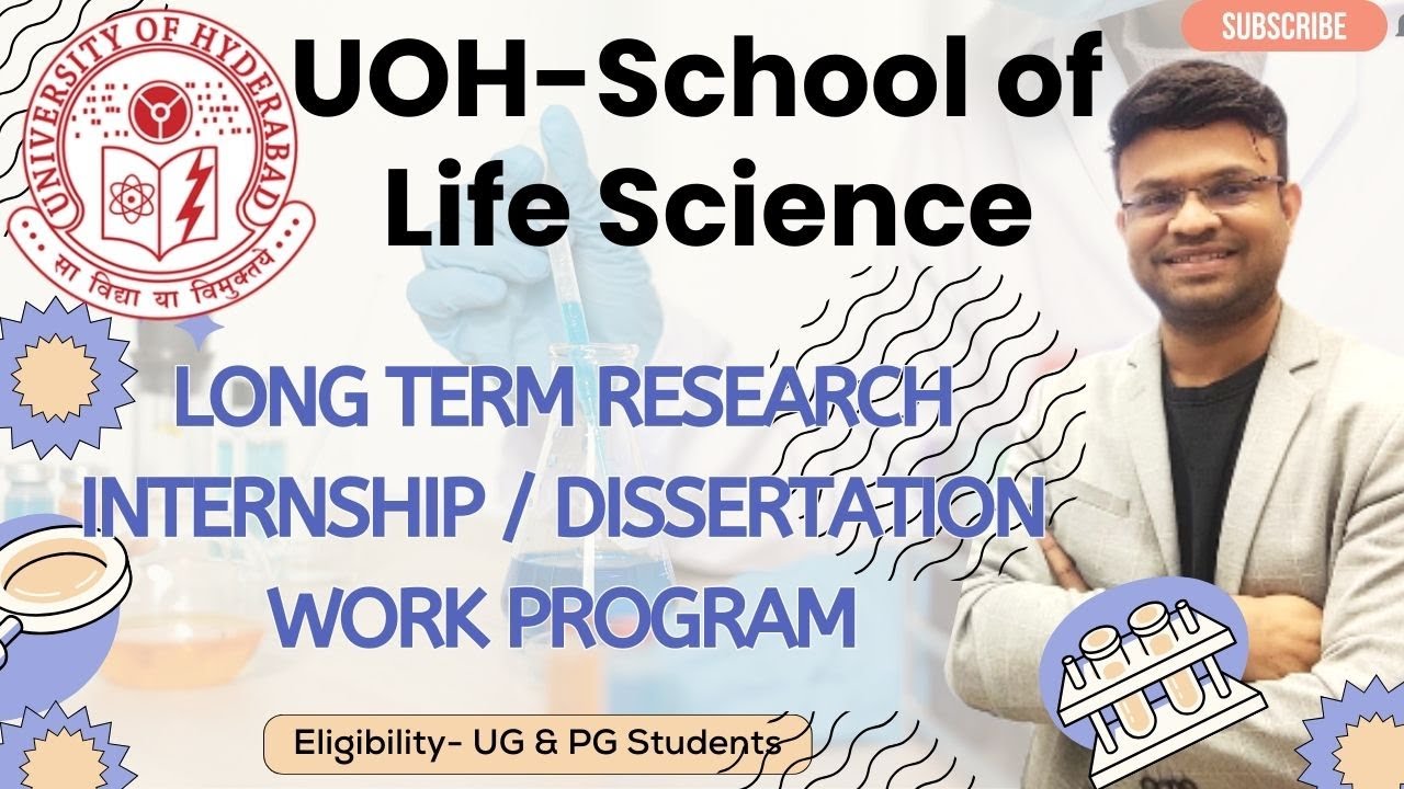 UOH- SLS - Long Term Research Internship / Dissertation Work Program ...