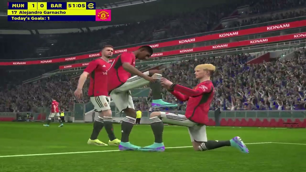 Alejandro Garnacho Free Goal Kick Score 🔥| eFootball Mobile 2024 😱 ...