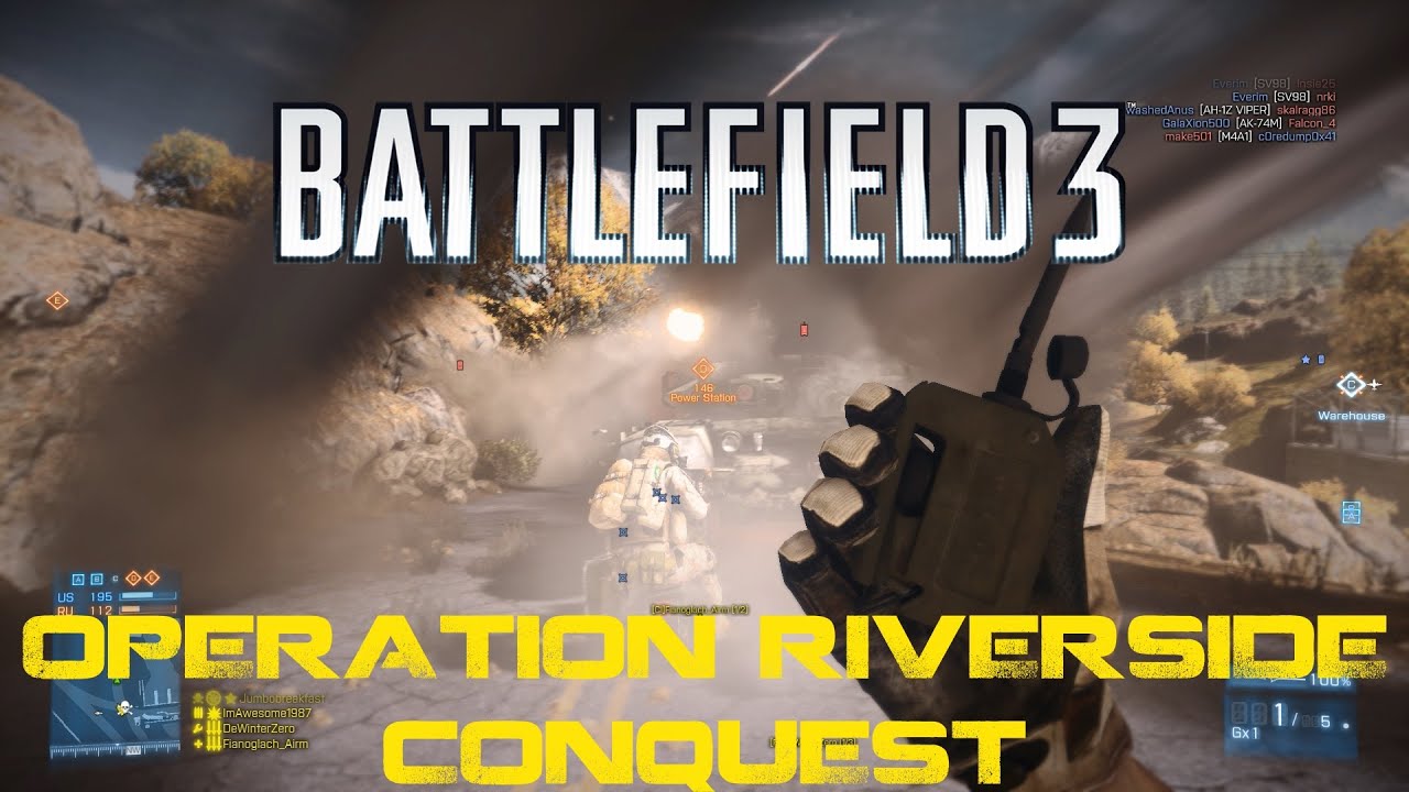 Battlefield 3 Operation Riverside Conquest - YouTube