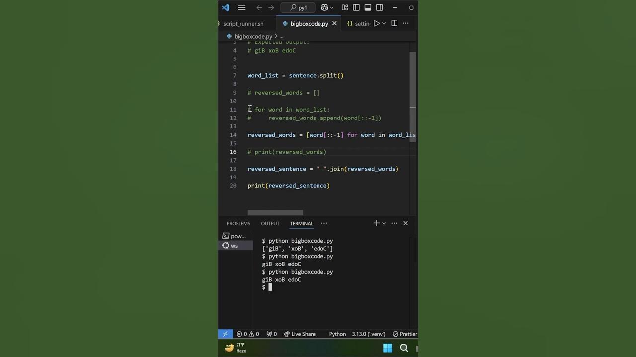 Reverse Each Word in a String - YouTube