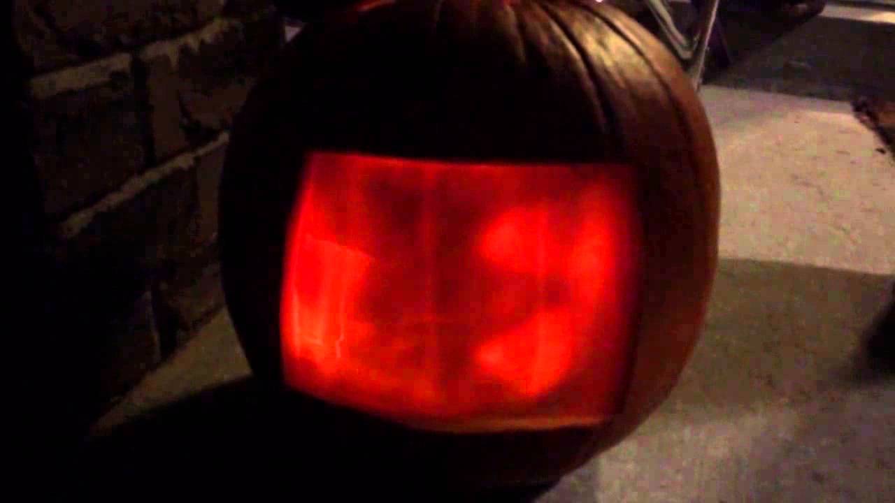 Moving Pac-Man Pumpkin - mk I - YouTube