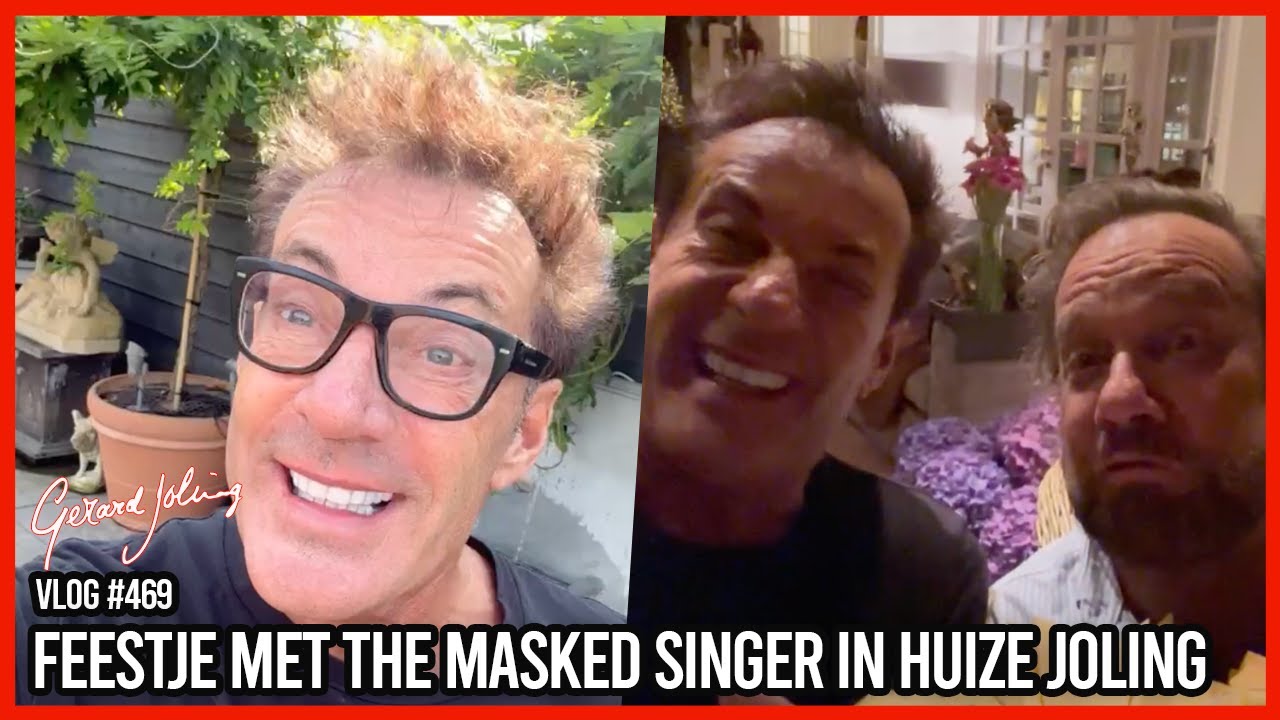 FEESTJE MET THE MASKED SINGER IN HUIZE JOLING - GERARD JOLING - VLOG ...