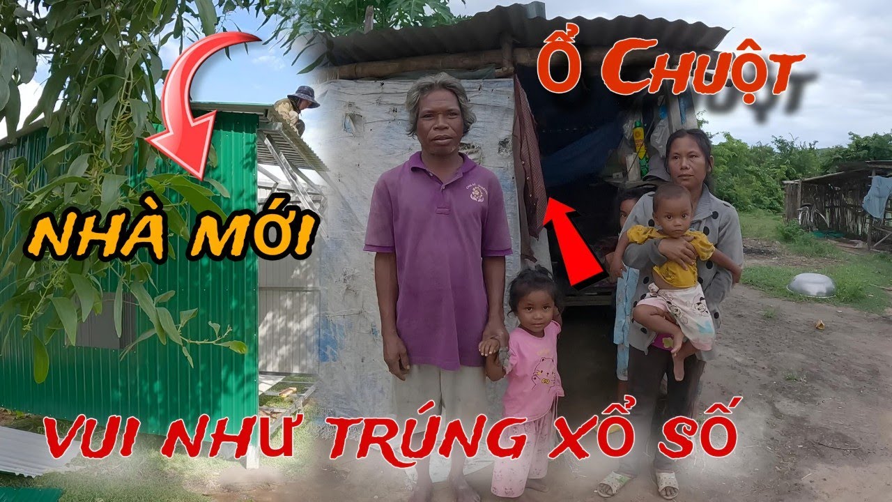 Gia đình VUI MỪNG không thể ngờ. Ngôi nhà RÁCH NÁT đã trở thành Ngôi ...