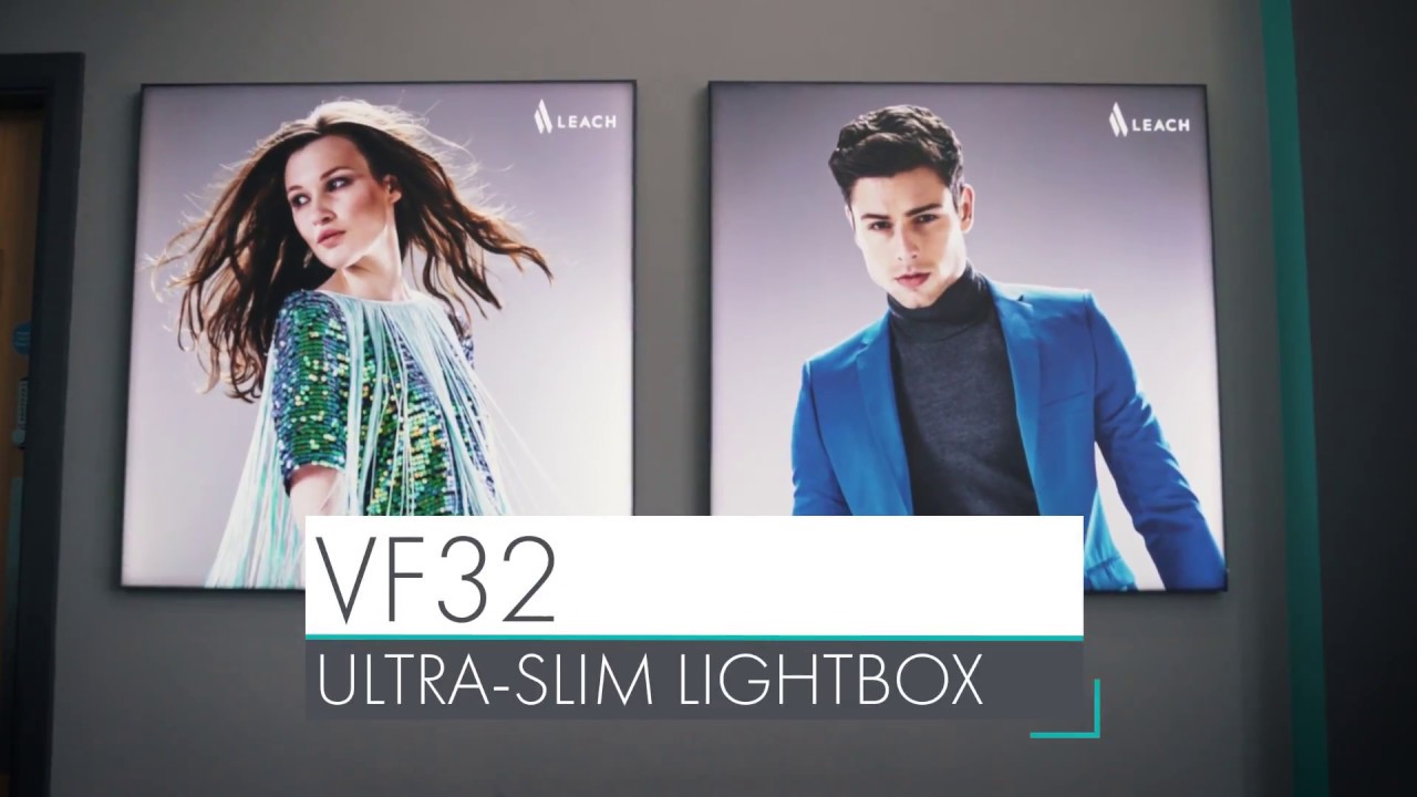 VF32 Ultra-Slim LED Lightbox from Leach - YouTube
