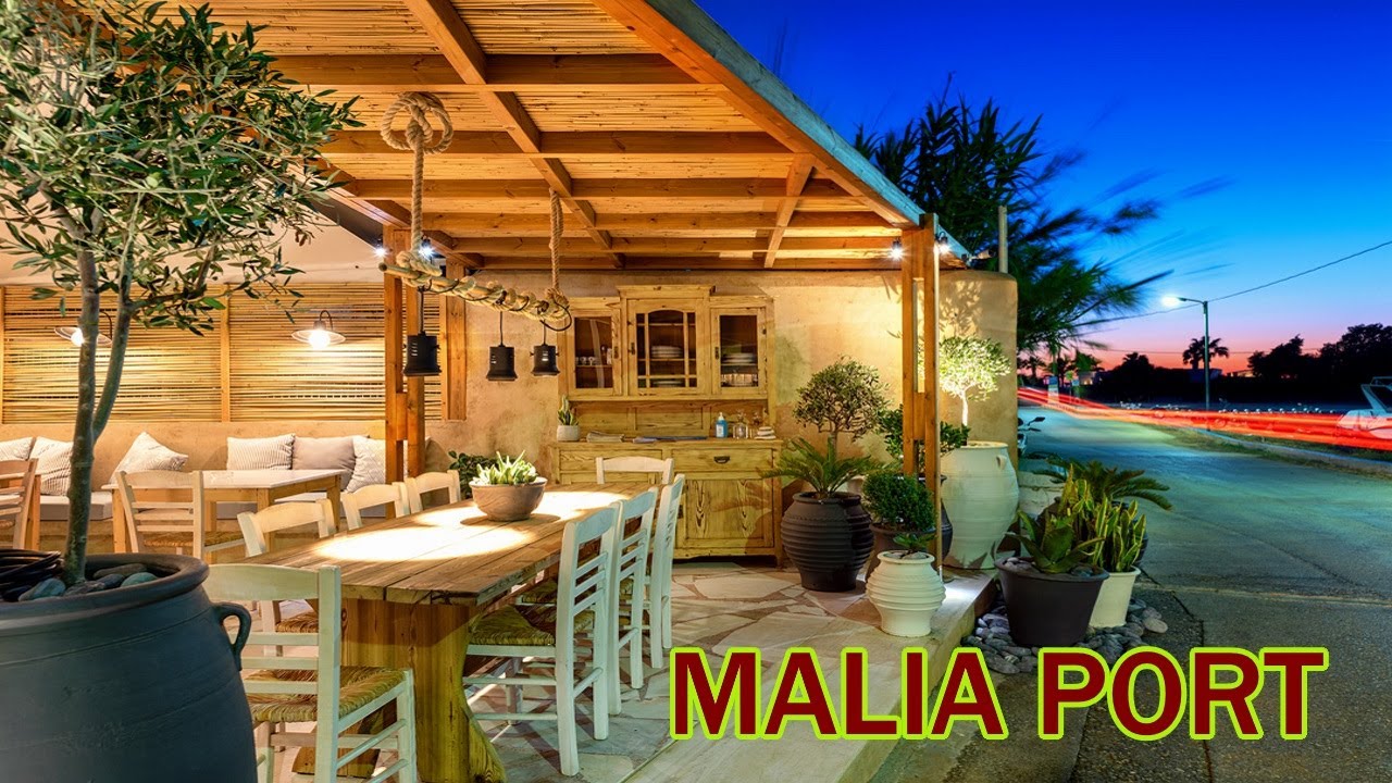 Best Restaurant in Malia Port || Greek Favorite Dishes with Stunning ...