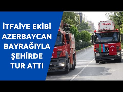 Adıyaman'da İtfaiye Haftası, Türkiye ve Azerbaycan bayraklarıyla kutlandı