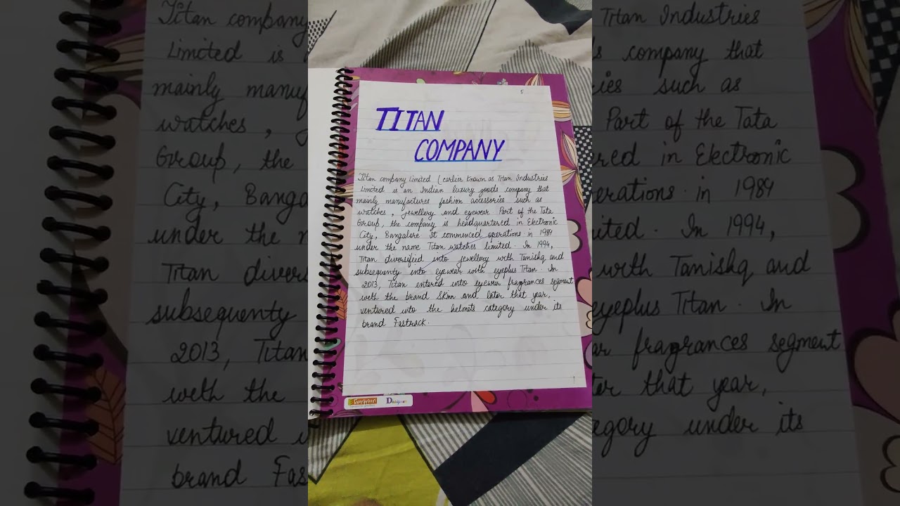 class 12 accounts project file. Ratio analysis of company ( titan ...