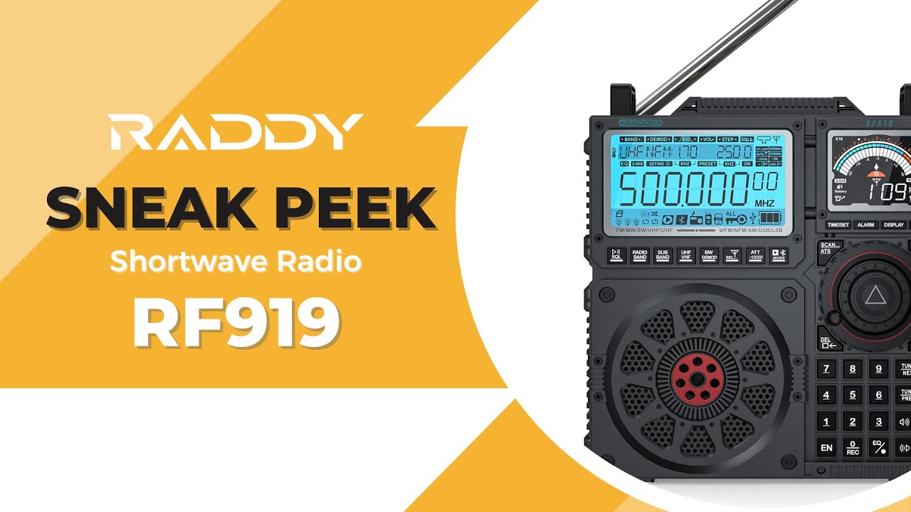 First Look! Raddy RF919 Shortwave Radio - YouTube