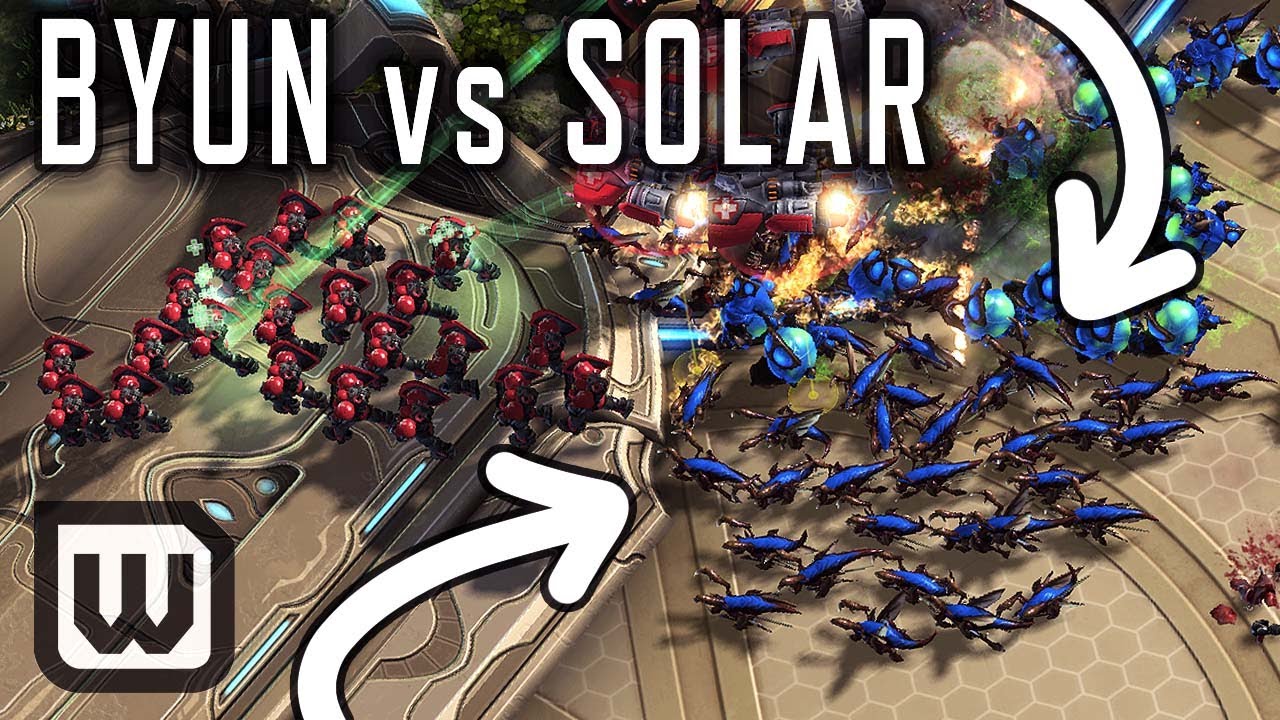StarCraft 2: Unlimited ZERGLINGS?! ByuN (Terran) vs Solar (Zerg) - YouTube