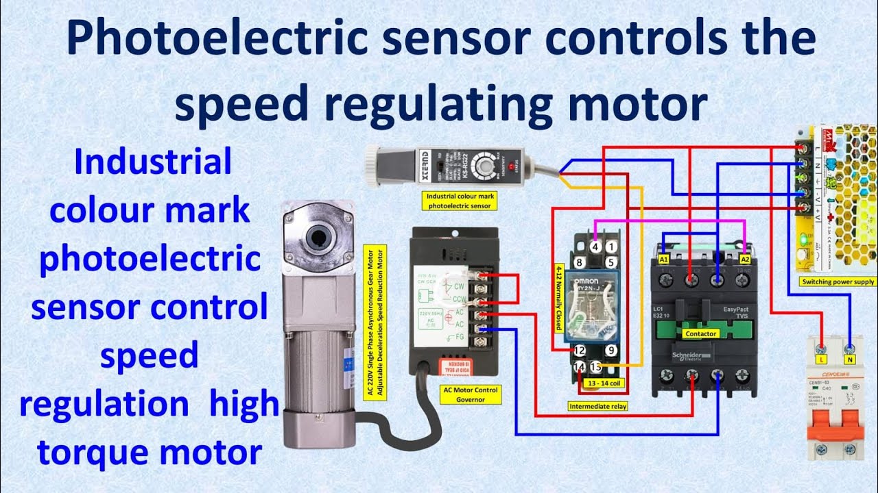 Photoelectric switch controls the speed regulating motor |Speed ...