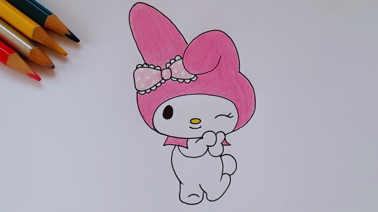 How to draw cute My Melody||sanrio charmmy kitty - YouTube