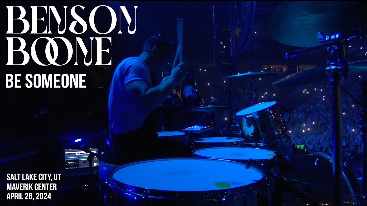 Benson Boone - Be Someone (Drum Cam) (Maverik Center, Salt Lake City, UT 2024) - YouTube