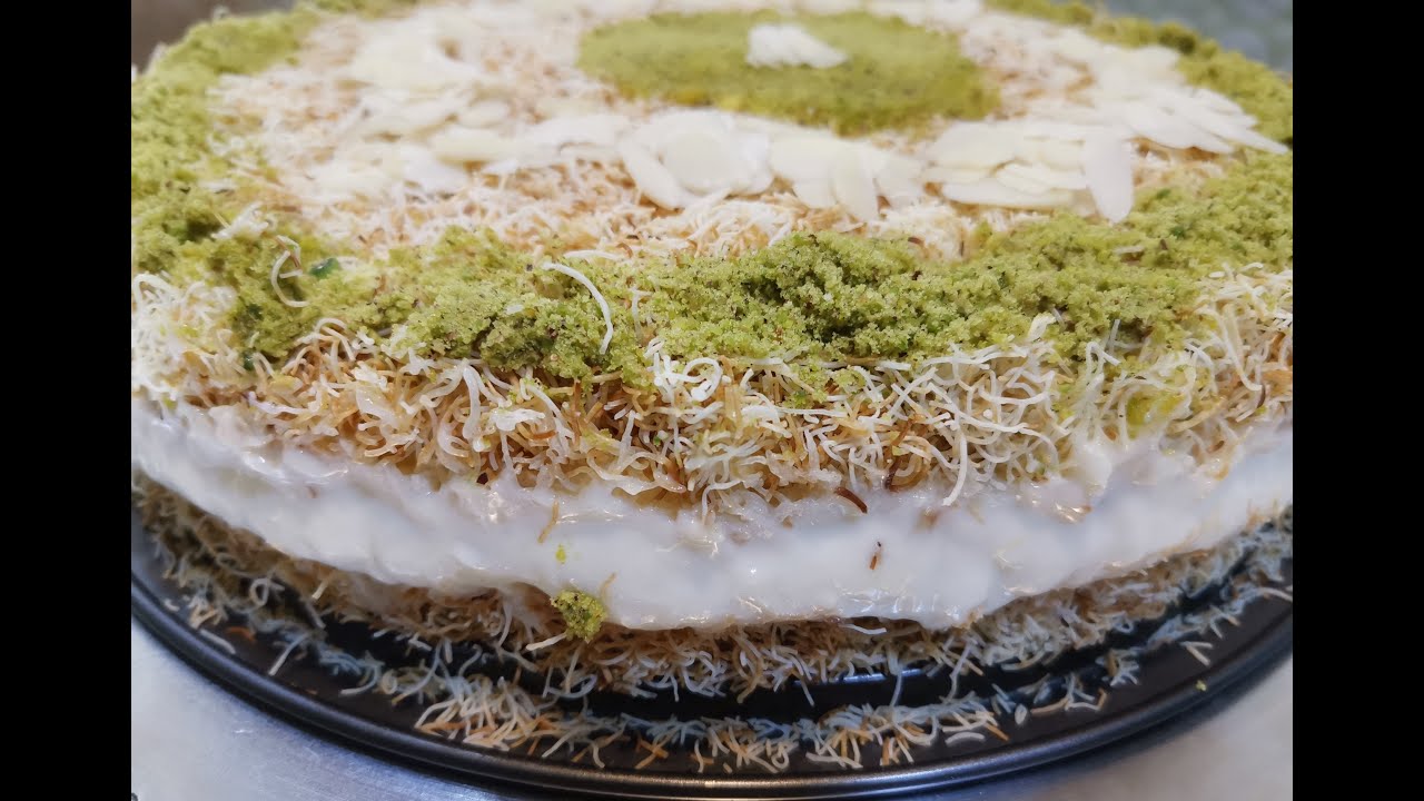 Kunafah Al-Arabi Recipe /Kunafah Recipe with cream /Kunafah Saudi ...