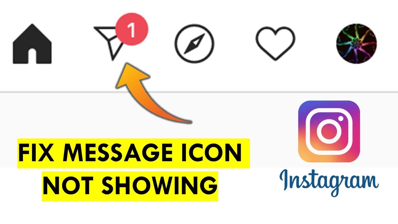 How to Fix Instagram Message Icon Not Showing Problem in Android - YouTube