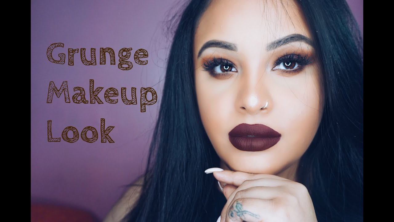 Grunge Makeup Look - YouTube