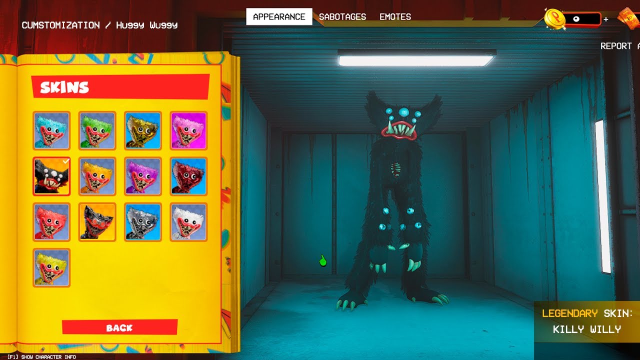 Project: Playtime - Select Menu All Huggy Wuggy Skins - YouTube