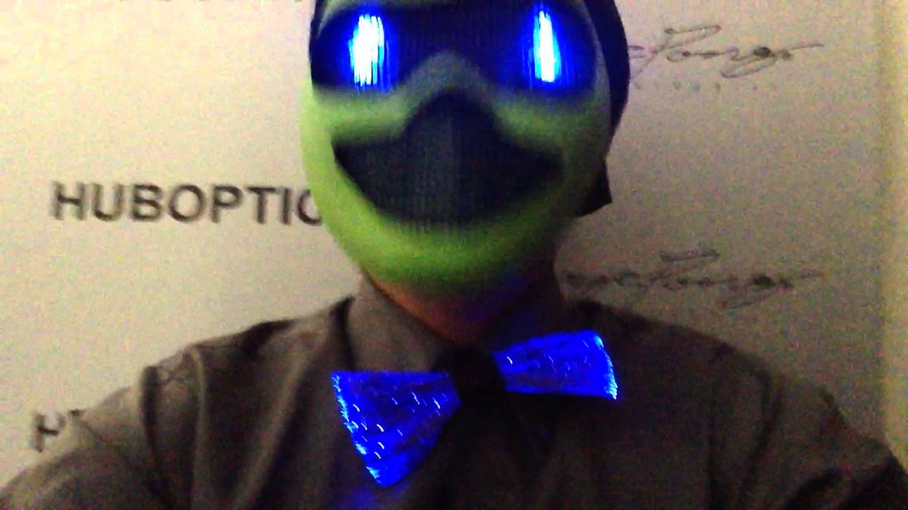 Project BLUE EYES Robot Mask Bot Head Sci Fi - Cyborg Light Up Mask ...