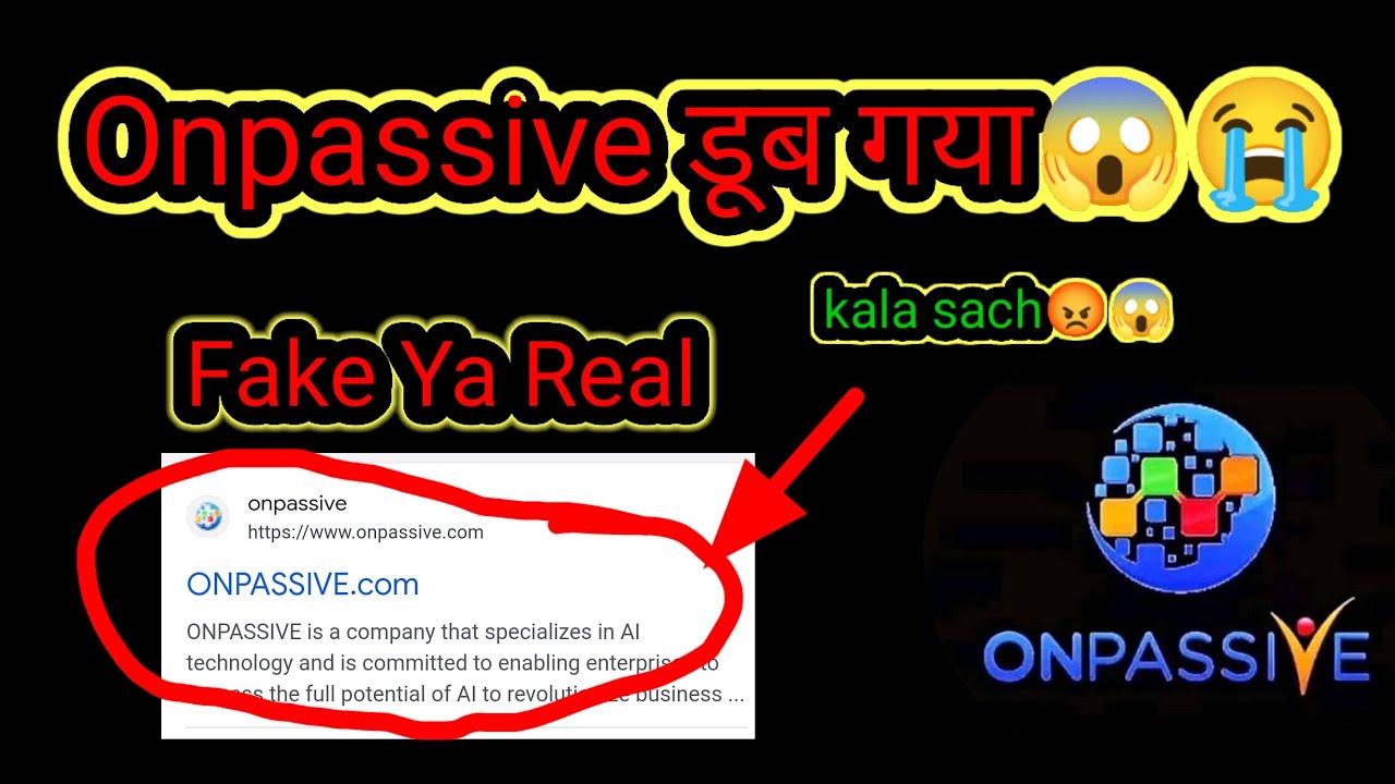 Onpassive Company Business plan|Onpassive New Update|Onpassive Today ...