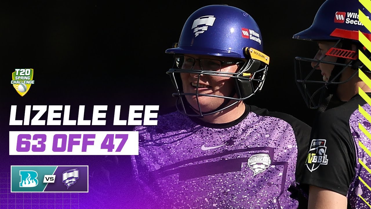 Lee Smashes Sensational 63 In T20 Spring Challenge Final - YouTube