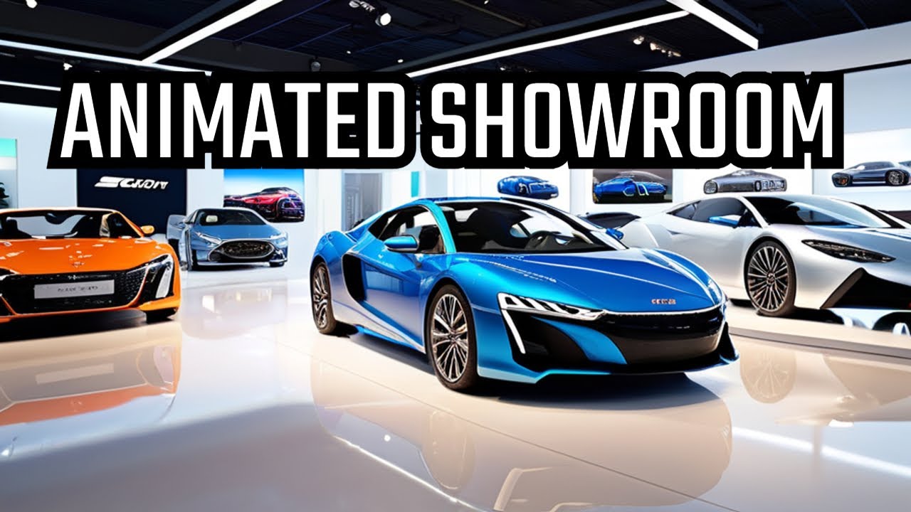 3D Car Showroom Visualization || Walk-through architecture || Animation ...