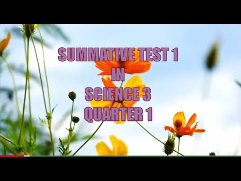 SCIENCE 3 SUMMATIVE TEST QUARTER 1 - YouTube