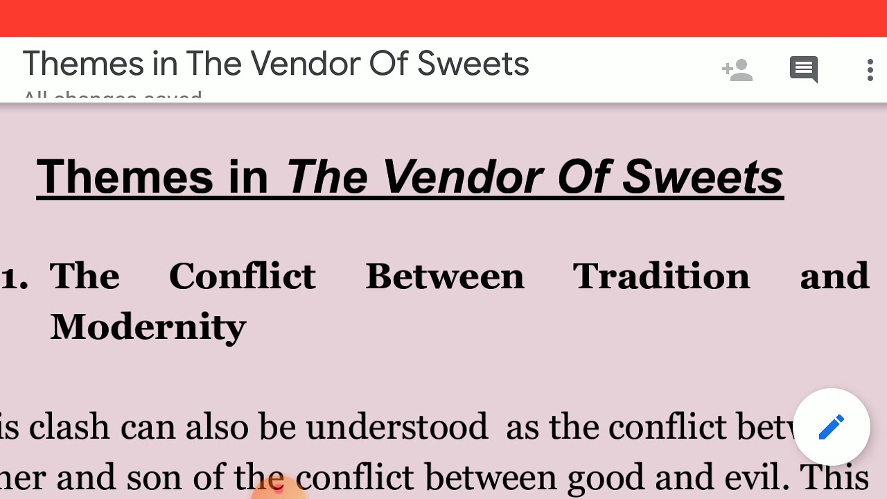 the Vendor Of Sweets: discussion of themes - YouTube