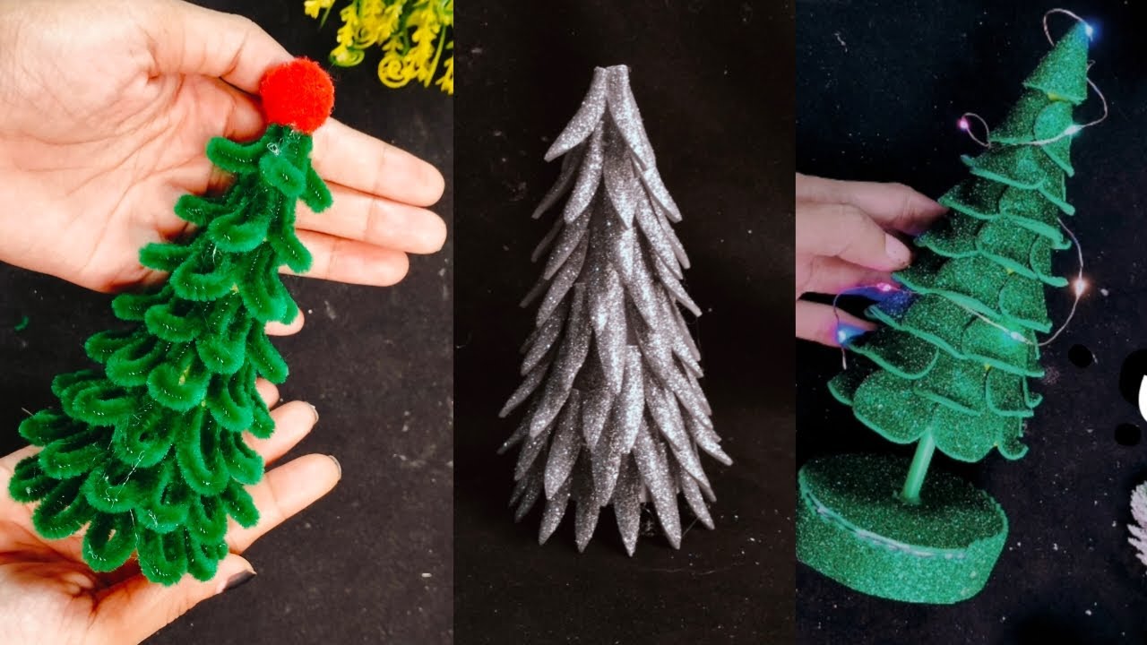 3 DIY Christmas Tree || Very Easy to make Christmas Tree - YouTube