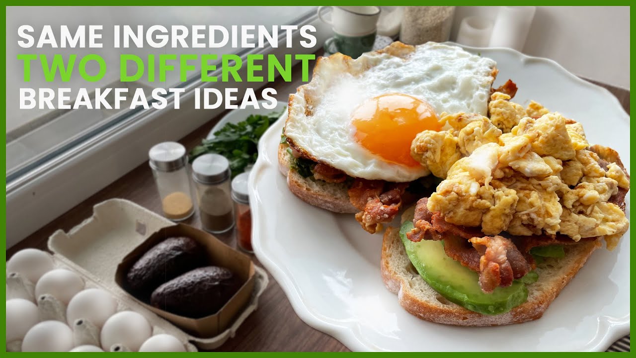 Same ingredients TWO different breakfast ideas - YouTube