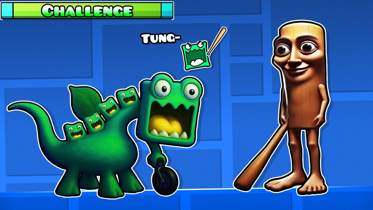 Mulpanzo Bombardino VS Tung | "Mulpan Challenge #53" | Geometry dash 2. ...