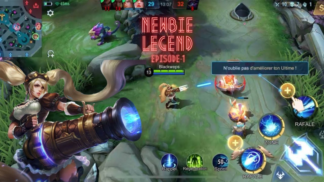 MOBILE LEGEND: LAYLA VS NEWBIE Funny moments #laylamobilelegends - YouTube