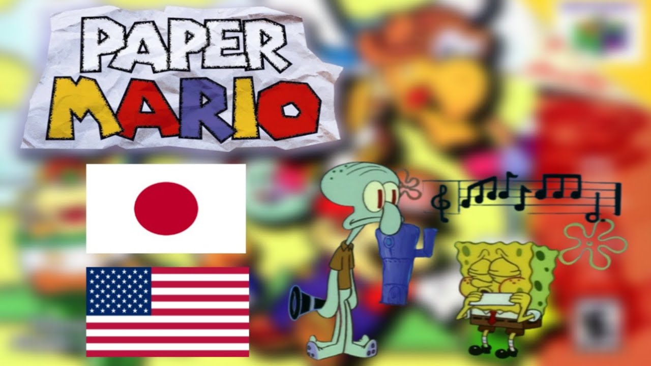 Spongebob Wrong Notes (Paper Mario 64 - King Of The Koopas) - YouTube