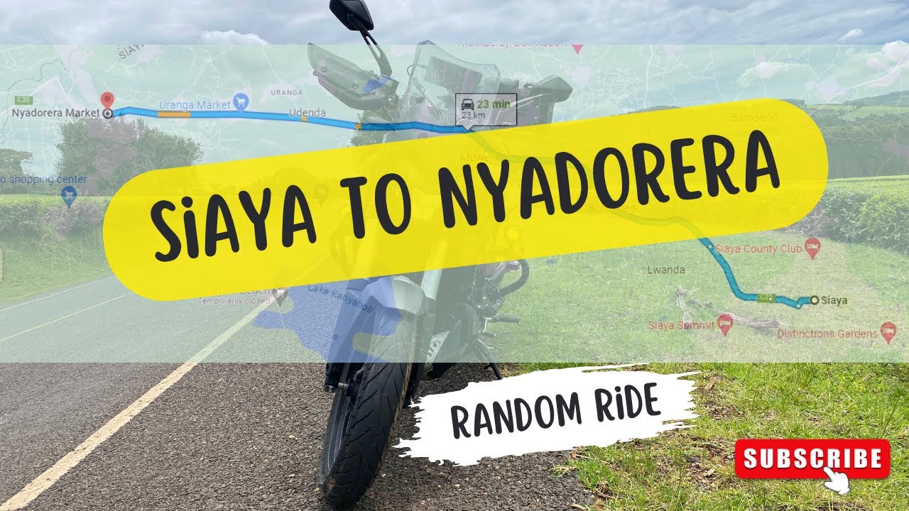 Siaya to Nyadorera Random Motorcycle Ride (4K Video UHD) | Relaxing ...