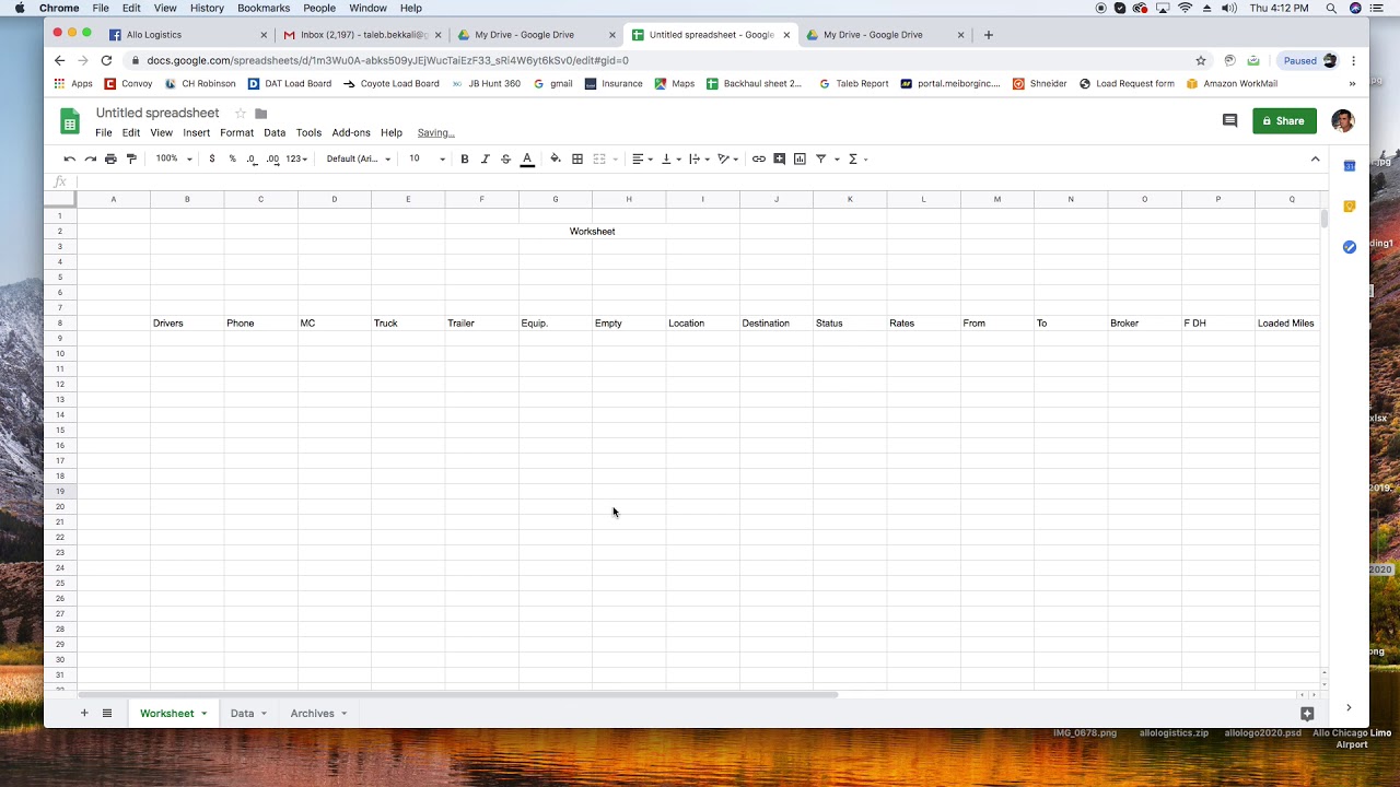 Dispatch google sheet How to Video 1 - YouTube