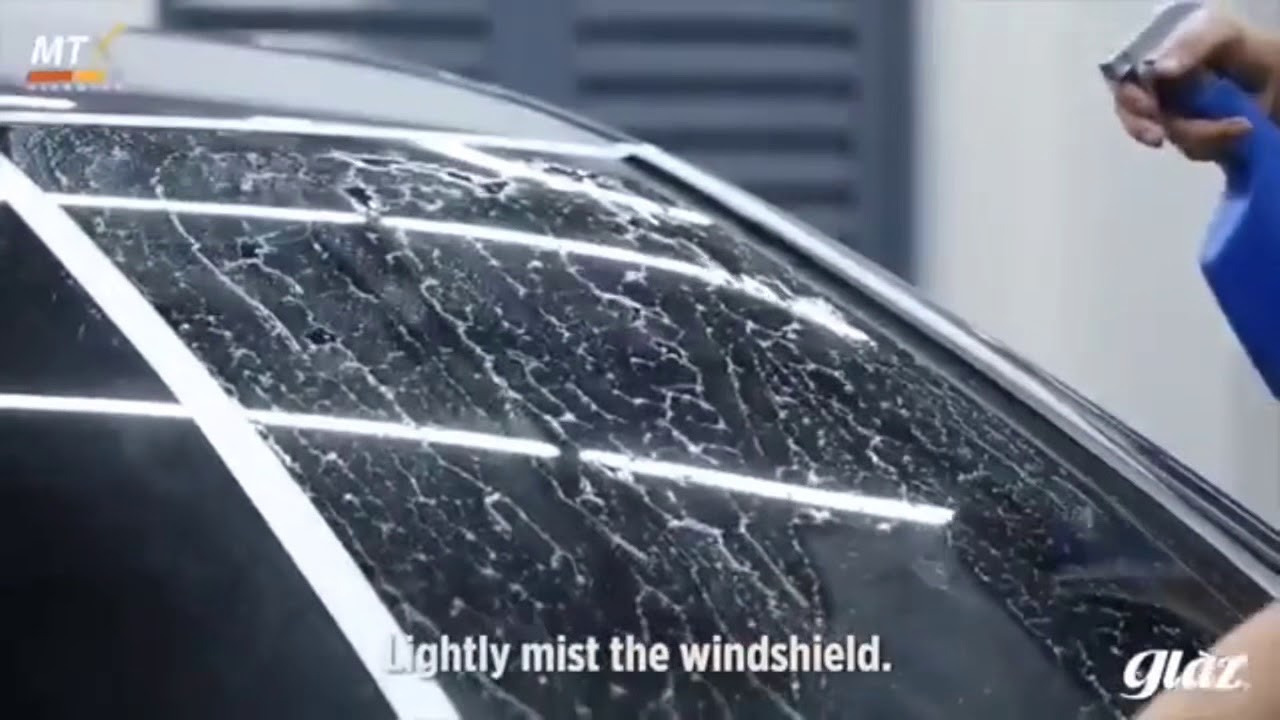 Glaz windshield treatment - YouTube