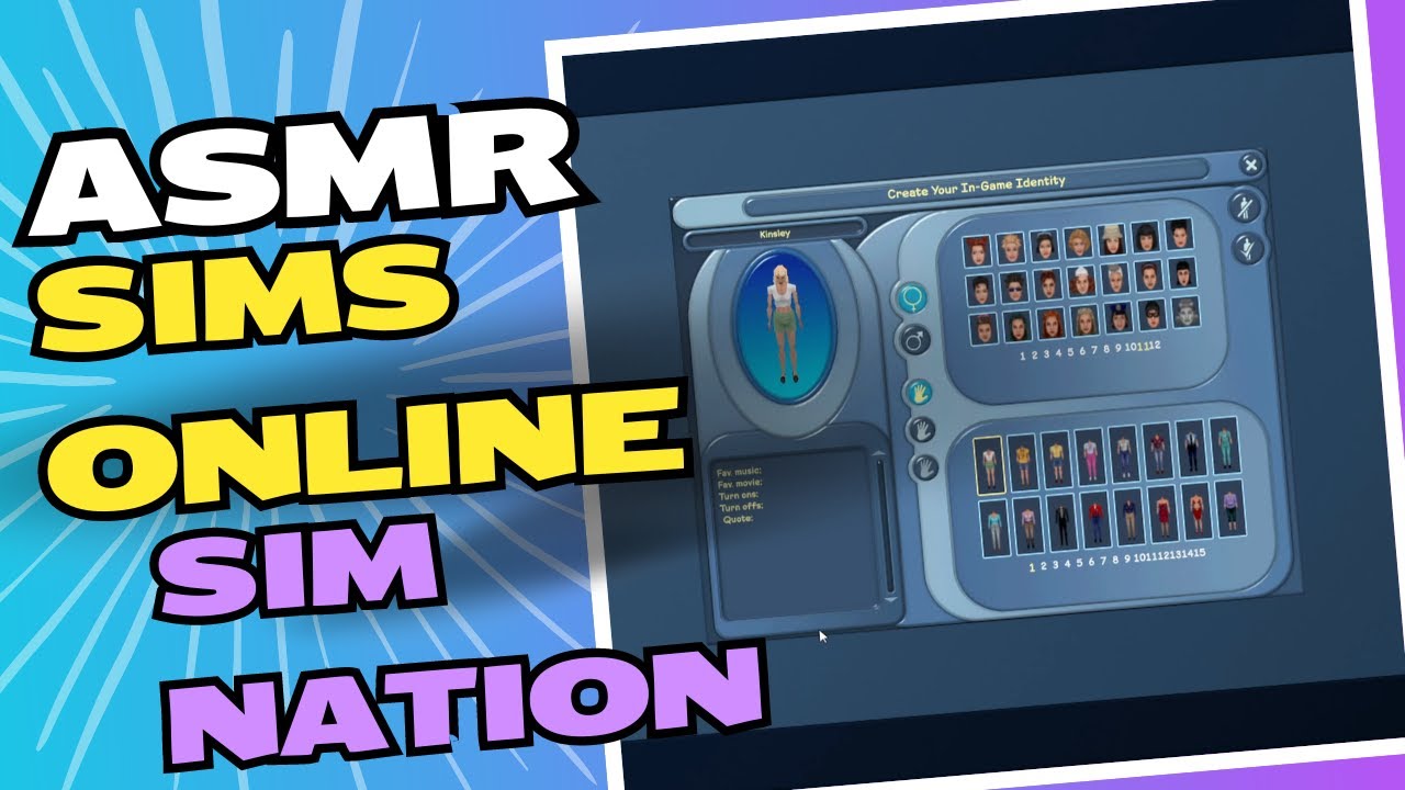 ASMR | For The Simmers | Checking Out The Sims Online: Sim Nation - YouTube