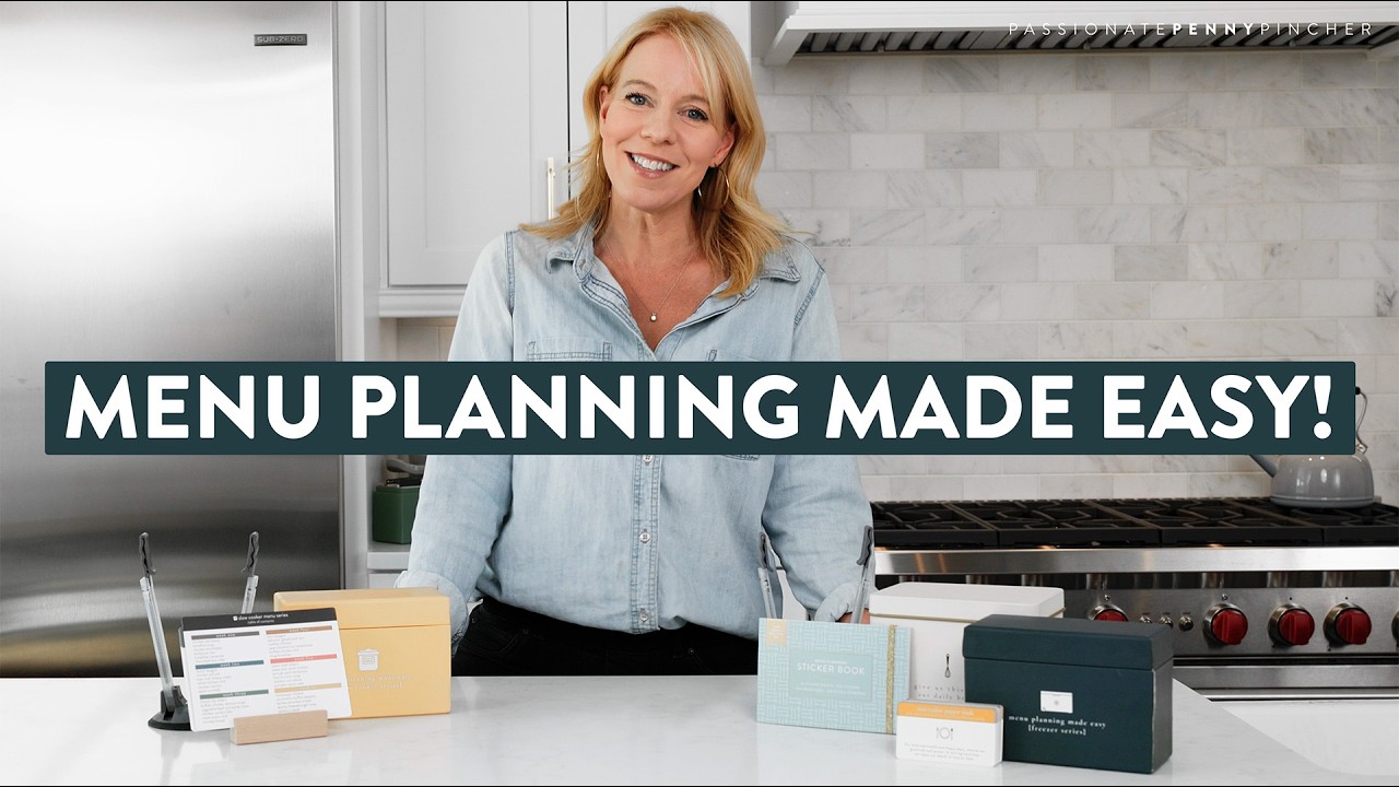 Menu Planning Made Easy Recipe Boxes | Dinner is done! - YouTube