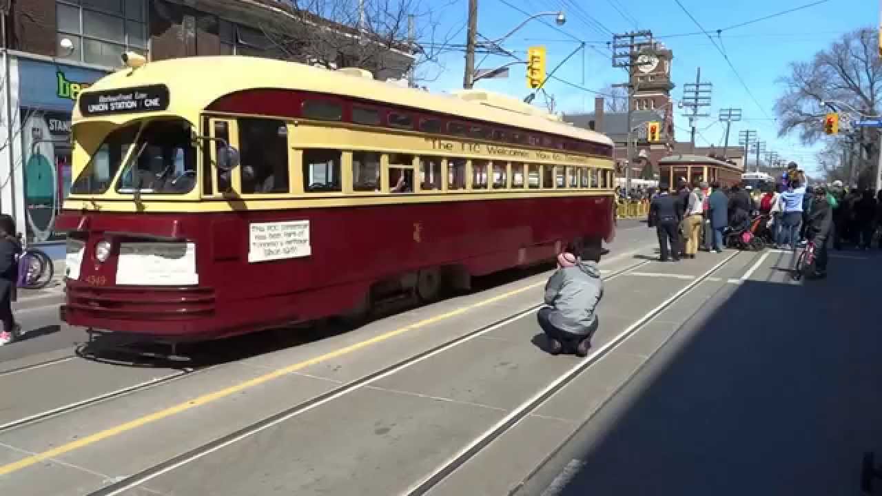 TTC PCC, Peter Witt, CLRV And New Flexity Outlook 4402 Depart the Beach ...