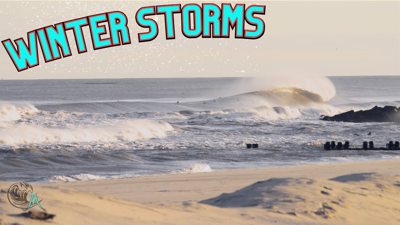 New Jersey Surfing | Winter Swells | - YouTube