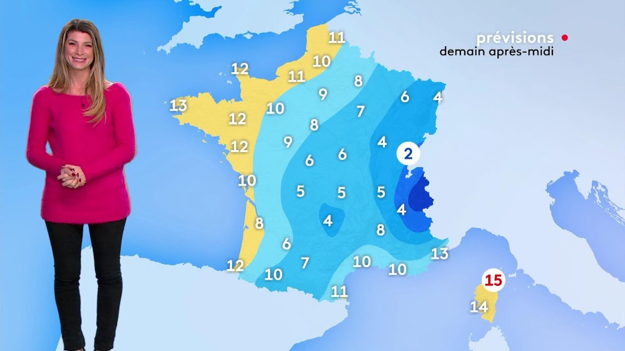 Chloé Nabédian Pour Les Journaux Météo Du Midi Sur France 2 Le 29