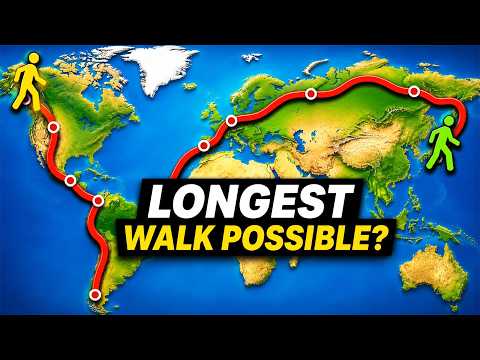 Longest Walkable Distance on Earth