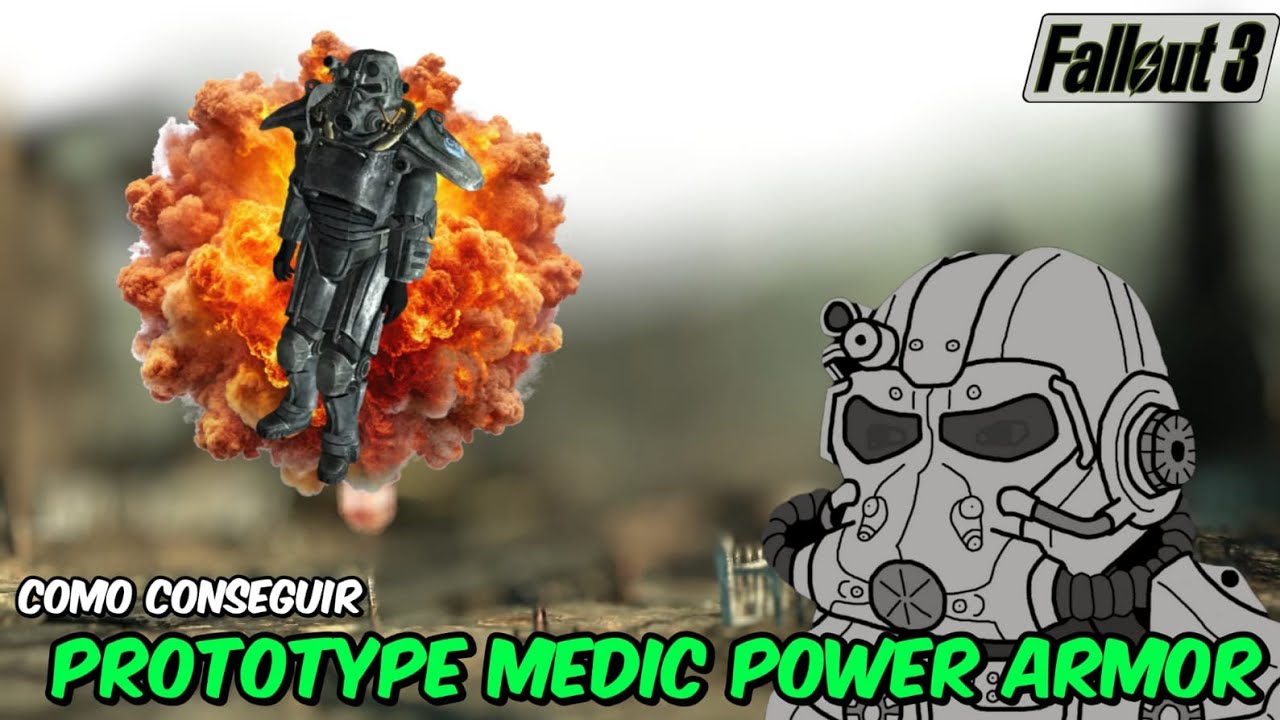 Como pegar a –Prototype Medic Power Armor– em Fallout 3 - YouTube