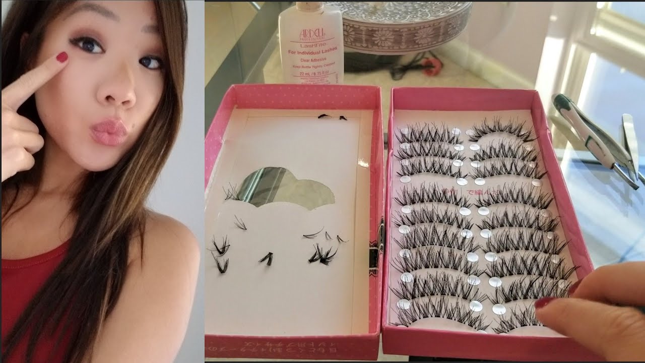 How to do your own eyelash extensions at home | DIY - YouTube