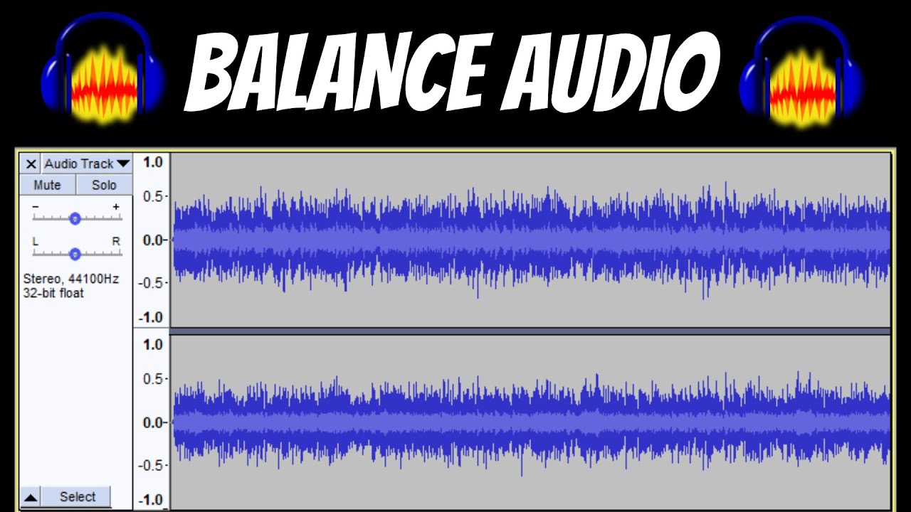 How To Balance Audacity Left & Right Audio - YouTube
